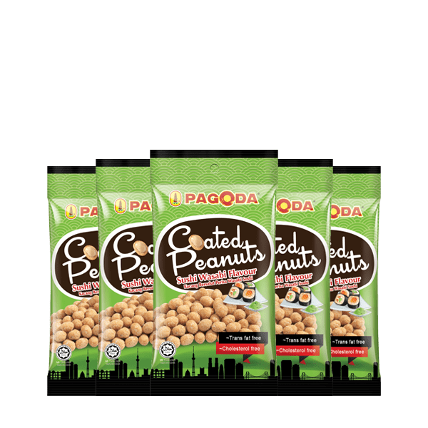 Pagoda Menglembu Roasted Groundnuts 550g (110g x 5 pkts) Peanut Roasted Groundnuts | PGMall